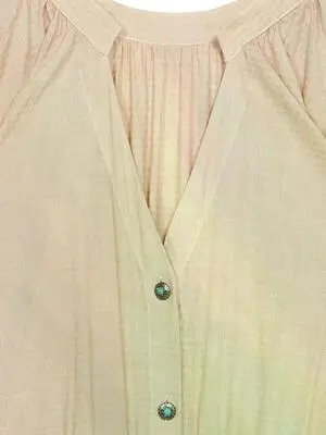FORTELA Violet Mandarin-collar Maxi Dress