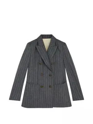 FORTELA Pinstripe Double-breasted Jacket