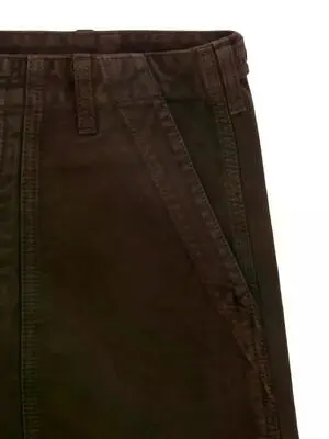 FORTELA Moleskin Cotton Fatigue Trousers - Brown