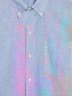 FORTELA King Micro-check Chest-pocket Shirt