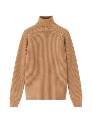 FORTELA Oslo Ribbed-knit High Neck Sweater - Neutrals