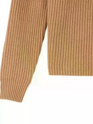 FORTELA Oslo Ribbed-knit High Neck Sweater - Neutrals