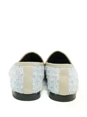 Gucci Tweed Horsebit Loafers