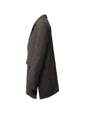 Nanushka Houndstooth Button Blazer