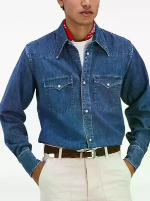 FORTELA Yellowstone Denim Western Shirt
