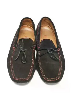 TOD'S Suede Tie Loafers
