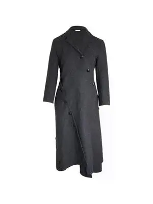 Celine Asymmetric Button-detailed Coat