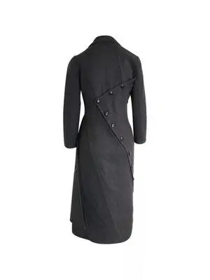 Celine Asymmetric Button-detailed Coat