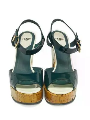 Fendi Open-toe Buckle Sandals