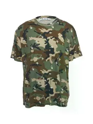 Off-White Camouflage T-shirt - Green