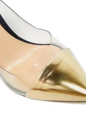 GIANVITO ROSSI Patent Leather Pumps With Clear Panels