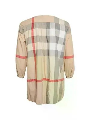 Burberry Check-pattern Zipped Dress