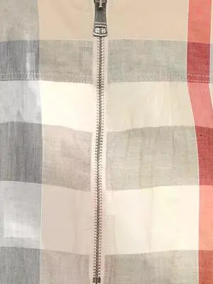 Burberry Check-pattern Zipped Dress