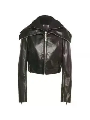 Givenchy Cropped Leather Jacket