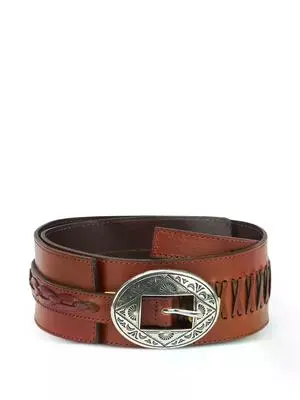 FORTELA Fortela Engraved Oval Buckle Belt