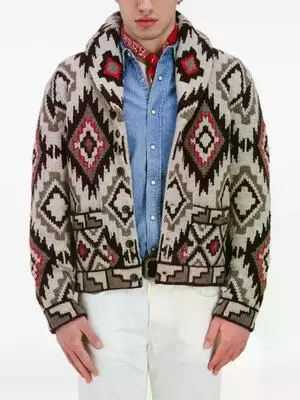 FORTELA Patterned Cardigan - Neutrals