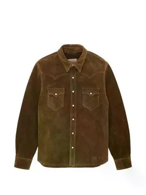 FORTELA Ranch Texan Suede Shirt - Brown