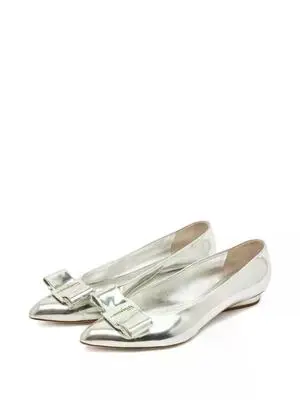 FERRAGAMO Viva Bow Leather Pumps