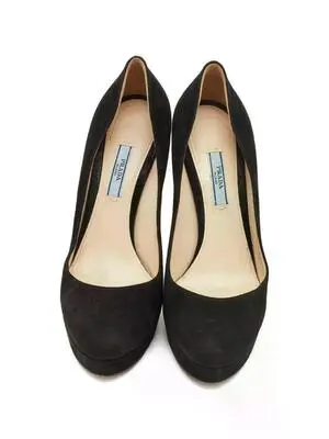 Prada Suede Platform Pumps