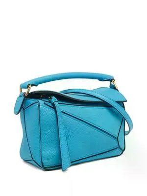 Loewe Geometric Panel Leather Shoulder Bag