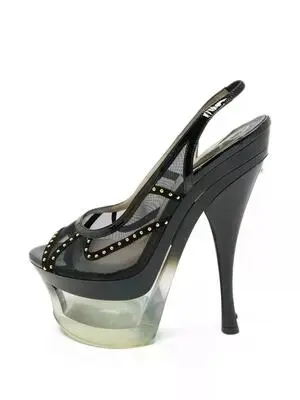 Versace Mesh Platform Sandals
