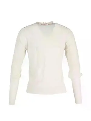 Chloé Vintage Ruffled High-neck Sweater