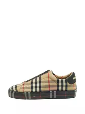 Burberry Markham Check Slip-on Sneakers