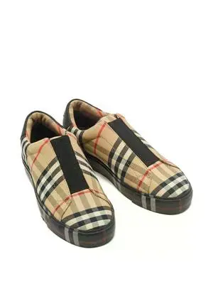 Burberry Markham Check Slip-on Sneakers
