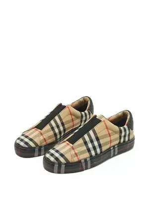 Burberry Markham Check Slip-on Sneakers