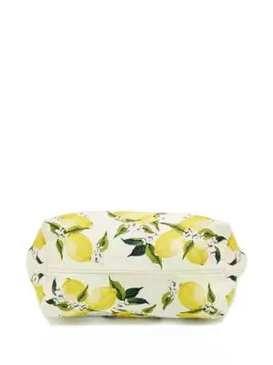 Dolce & Gabbana Lemon-print Leather Tote Bag