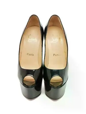 CHRISTIAN LOUBOUTIN Vendome Platform Peep-toe Heeled Pumps