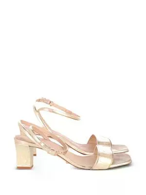 Sandro Block-heel Leather Sandals