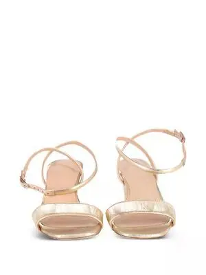 Sandro Block-heel Leather Sandals