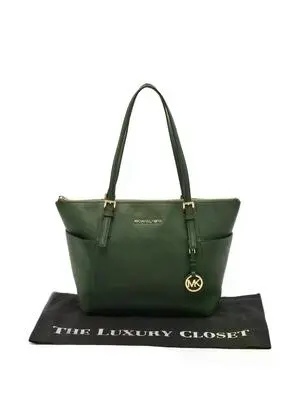 Michael Kors Leather Zip Tote Bag