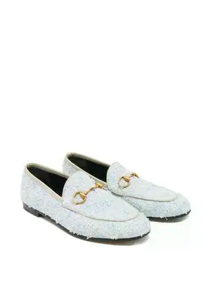 Gucci Tweed Horsebit Loafers