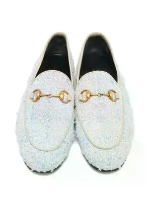 Gucci Tweed Horsebit Loafers