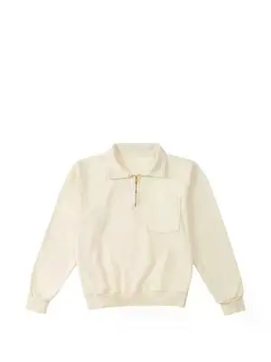 FORTELA Yalep Zip-collar Pocket Sweatshirt