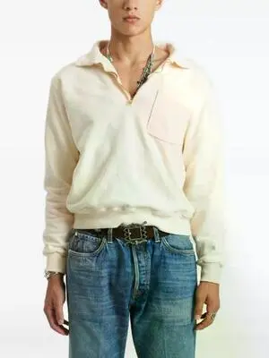 FORTELA Yalep Zip-collar Pocket Sweatshirt