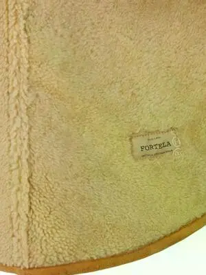 FORTELA Leather Shirt Jacket - Brown