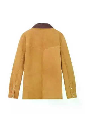 FORTELA Leather Shirt Jacket - Brown