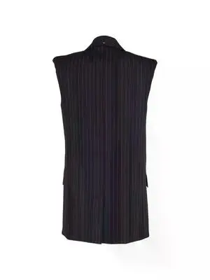 Max Mara Pinstripe Sleeveless Blazer