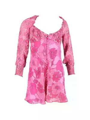 Rixo Fara Floral-print Mini Dress