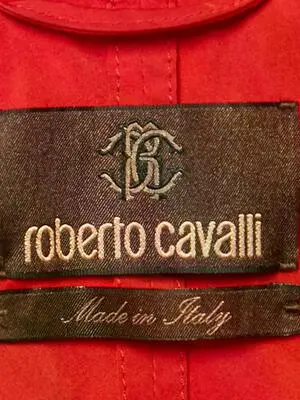 Roberto Cavalli Long-sleeve Belted Coat