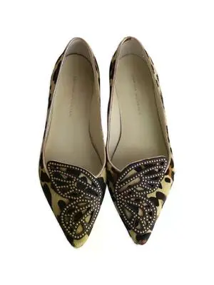 SOPHIA WEBSTER Bibi Butterfly-detail Ballet Flats - Neutrals