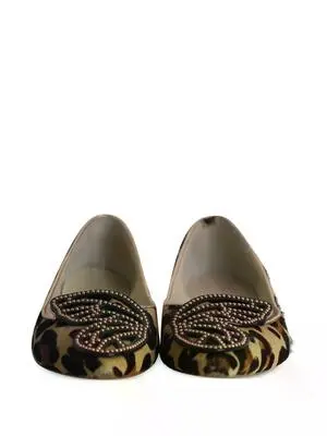 SOPHIA WEBSTER Bibi Butterfly-detail Ballet Flats - Neutrals
