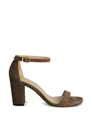 STUART WEITZMAN Block-heel Suede Sandals
