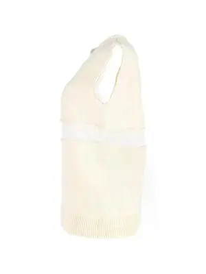 JIL SANDER Layered Knitted Vest