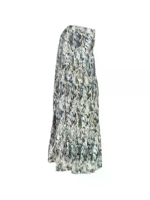 Ba&sh Printed Strapless Midi Dress