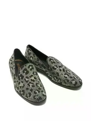 Versace Crystal-embellished Loafers