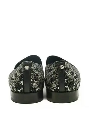 Versace Crystal-embellished Loafers